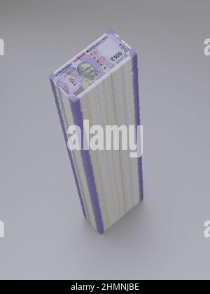 Indian Rupee 100 Currency Note Bundles - 3D Illustration Stock Photo ...