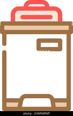 trash compactor icon color illustration Stock Vector Image & Art - Alamy