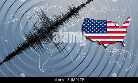 Seismic activity earthquake United States symbol of heart Richter scale ...