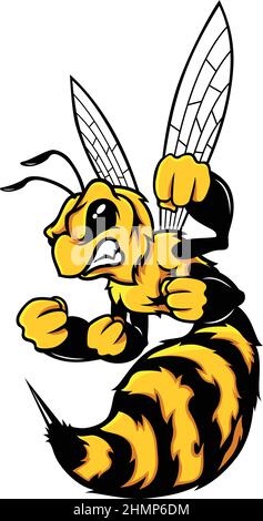 Angry mascot on cartoon yellow autumn leaves Stock Vector Image & Art ...