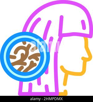 split ends line icon vector illustration Stock Vector Image & Art - Alamy