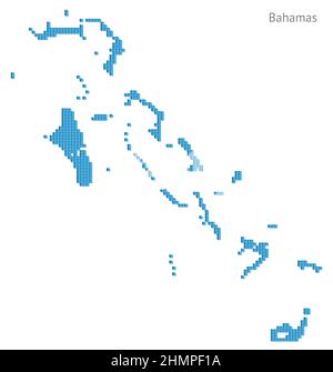 Bahamas map. Just a simple border map. Shape of the country. Flat blank ...