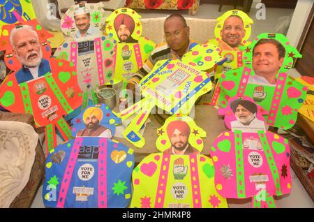 Kite maker Jagmohan Kanojia prepares special kites with pictures of ...