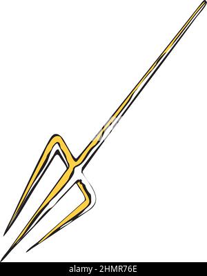 Devil's Pitch Fork Vector Illustration Stock Vector Image & Art - Alamy