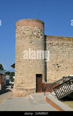 Castle of Caldes de Malavella in the region of La Selva province of ...