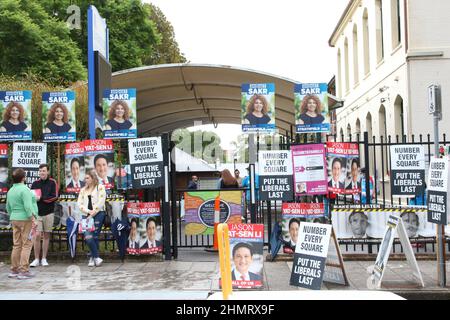 Sydney, Australia. 12th February 2022. Polling station for the ...