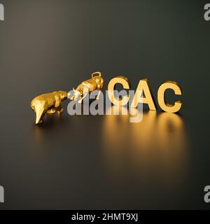 CAC 40 stock market index in France symbol icon Stock Photo - Alamy