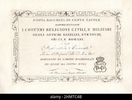 Copperplate engraving by Pietro Ruga after an illustration by Lorenzo ...