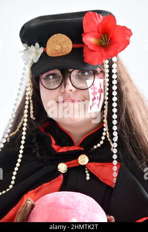 Hammersmith, London, UK. 12th Feb 2022. People at the London Anime ...