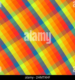 Illustration of colorful square checks patterned design for wallpapers ...