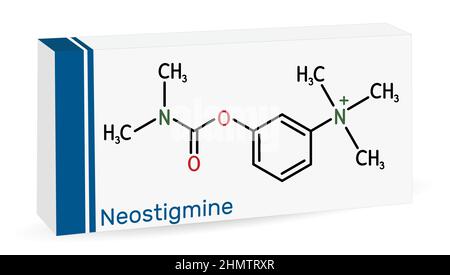 Neostigmine molecule. It ischolinesterase inhibitor for symptomatic ...
