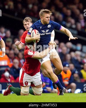 Wales' Will Rowlands during the Guinness Men's Six Nations match at the ...