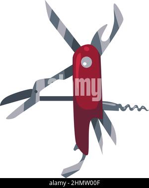 Jackknife knife. Cute jackknife knife isolated on white background ...
