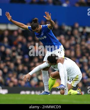 Dominic Calvert-Lewin of Leeds United in action during the Premier ...