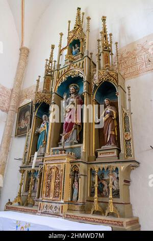 Beautiful Gothic church in small town in Slovenia Stock Photo - Alamy