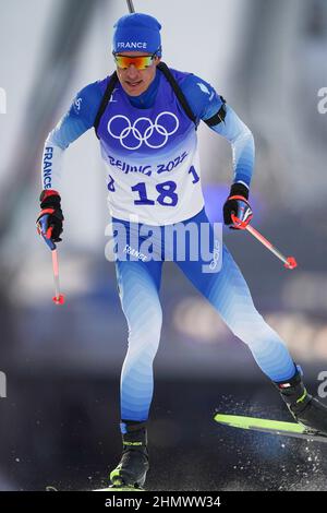 Quentin Fillon Maillet of France competes during the men's 12.5 km ...