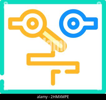 temperature switches mechanism icon color illustration Stock Vector ...