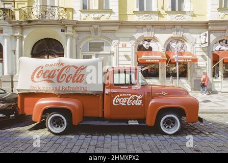 Closeup of a Ford F-100 van in the street Stock Photo - Alamy