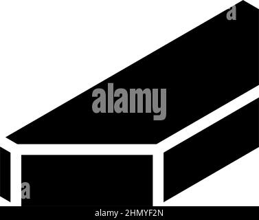 facing brick glyph icon vector. facing brick sign. isolated contour ...