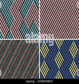 4 different vector patterns in the same package(eps). One pattern is ...