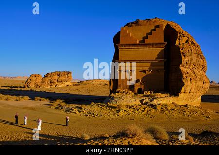 Qasr al-Farid tomb of Lihyan son of Kuza in Madain Saleh, Al Madinah ...