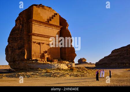 Qasr al-Farid tomb of Lihyan son of Kuza in Madain Saleh, Al Madinah ...