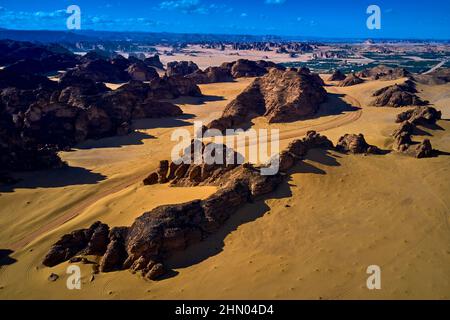 Aerial view Al Ula Saudi Arabia Stock Photo - Alamy