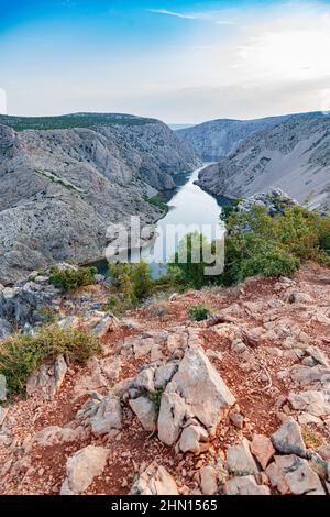Zrmanja canyon at sunset, Croatia Stock Photo - Alamy