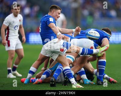 Stephen Varney of Italy during Six Nation Rugby Match, Stadio Olimpico ...