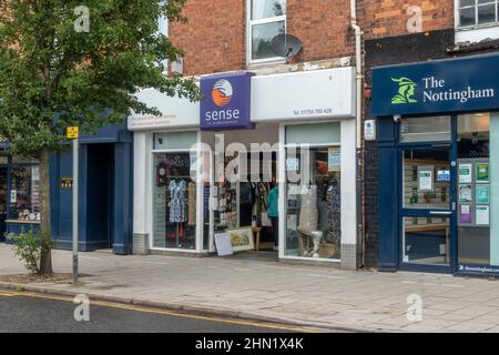 SENSE, sense, Charity Shop, for deaf and blind, logo, sign, Hunstanton ...