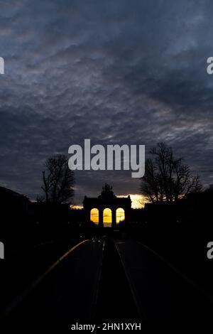 Belgium, Brussels, Winter 2021. Illustration of daily life in Brussels, capital of Belgium ...