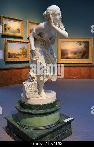 Randolph Rogers (Sculptor). Nydia, The Blind Flower Girl of Pompeii ...