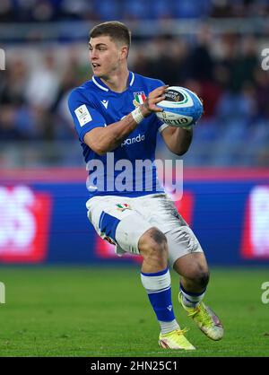 Paolo Garbisi of Italy during Six Nation Rugby Match, Stadio Olimpico ...