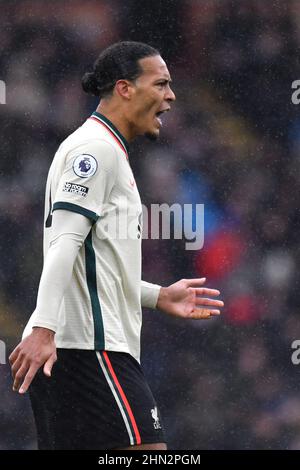 Liverpool's Virgil van Dijk during the Premier League match at Anfield ...