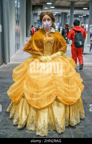 cosplayer poses during the 'Japan Weekend Madrid 2021' fair at IFEMA on ...