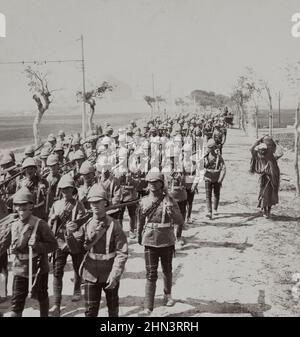 Conquest of Egypt by British troops, 1882. Ramleh station. First ...