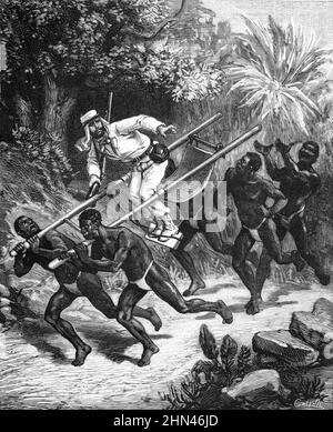 Madagascar, colonization, illustration Stock Photo - Alamy