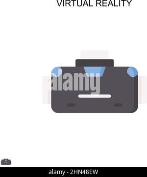 Virtual reality Simple vector icon. Illustration symbol design template ...