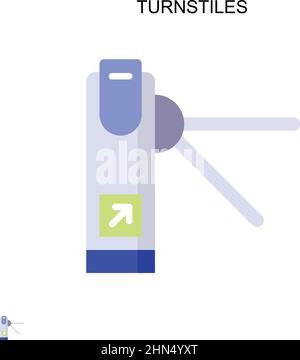 Turnstiles Simple vector icon Stock Vector Image & Art - Alamy