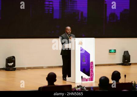 220214 -- ADDIS ABABA, Feb. 14, 2022 -- A building of the new ...