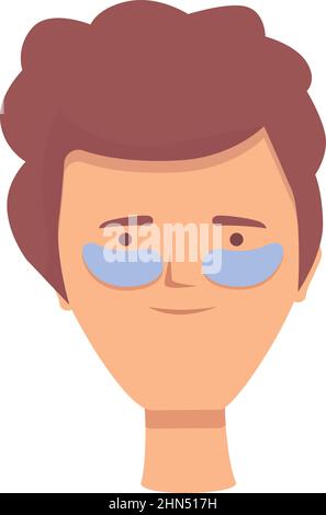 Clean eye patch icon cartoon vector. Face gel. Skin pack. Clean eye ...