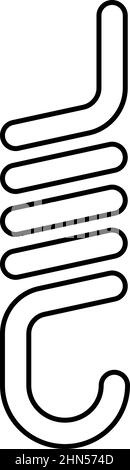 Compress spring icon. Flat illustration of compress spring vector icon ...