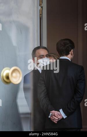 Paris, France. 14th Feb, 2022. French President Emmanuel Macron at ...