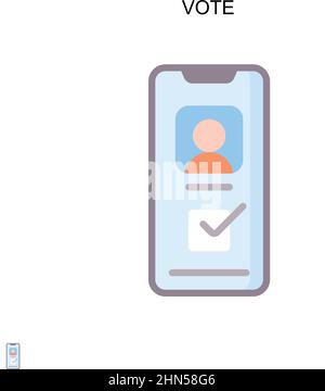 Vote Simple vector icon Stock Vector Image & Art - Alamy