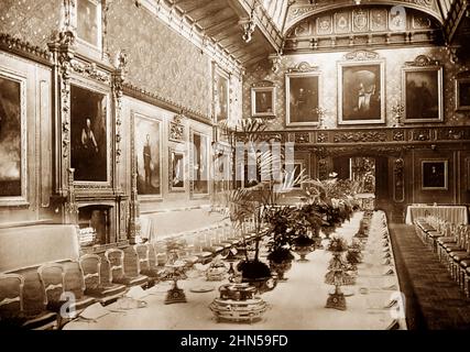 Waterloo Chamber, Windsor Castle, Victorian period Stock Photo - Alamy