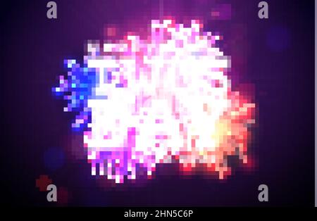 Happy Twosday Illustration with Tuesday 2-22-22 Letter and Colorful ...