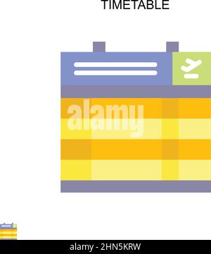 School timetable schedule vector template of education planner with ...