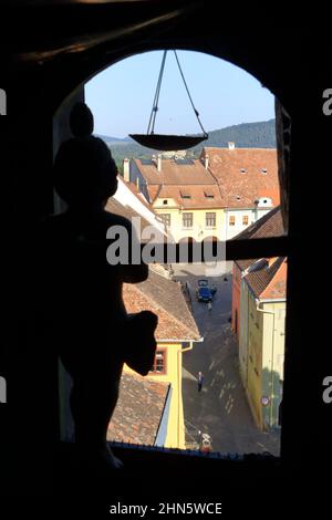 Cityscape of Sighisoara Schäßburg from above in Romania Stock Photo - Alamy