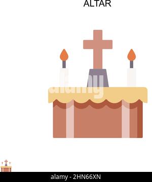 Altar Simple vector icon. Illustration symbol design template for web ...