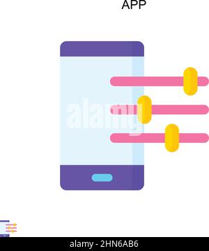 App Simple vector icon. Illustration symbol design template for web ...